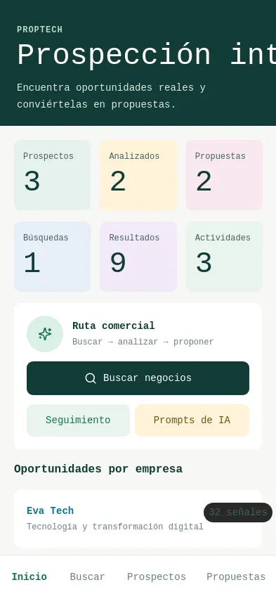 PropTech Propuestas Móviles