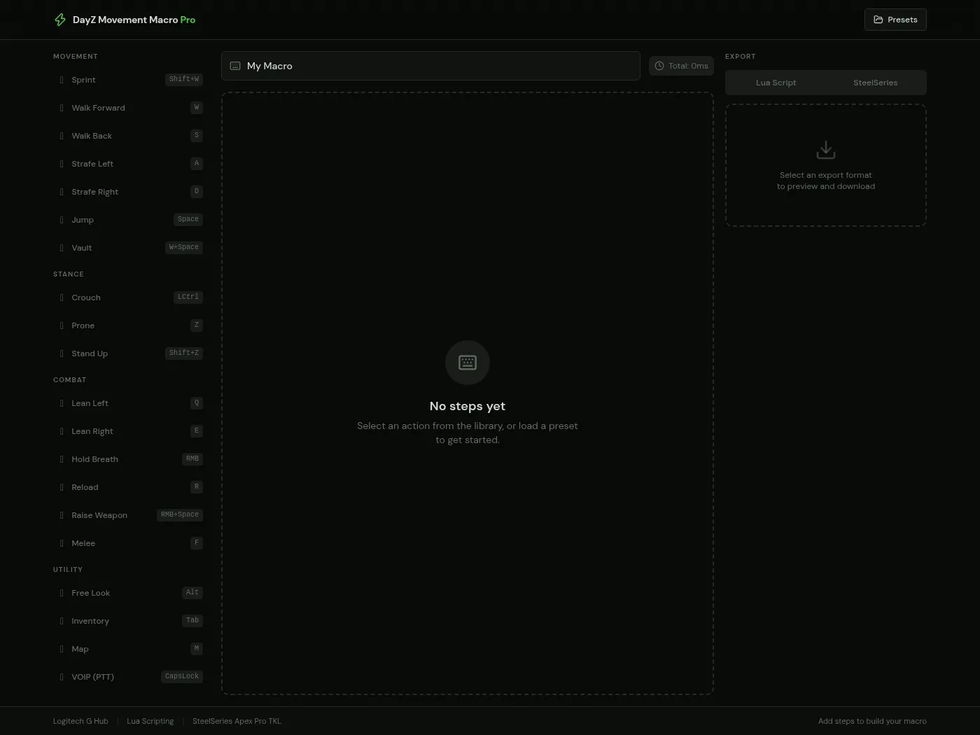 DayZ Movement Macro Pro