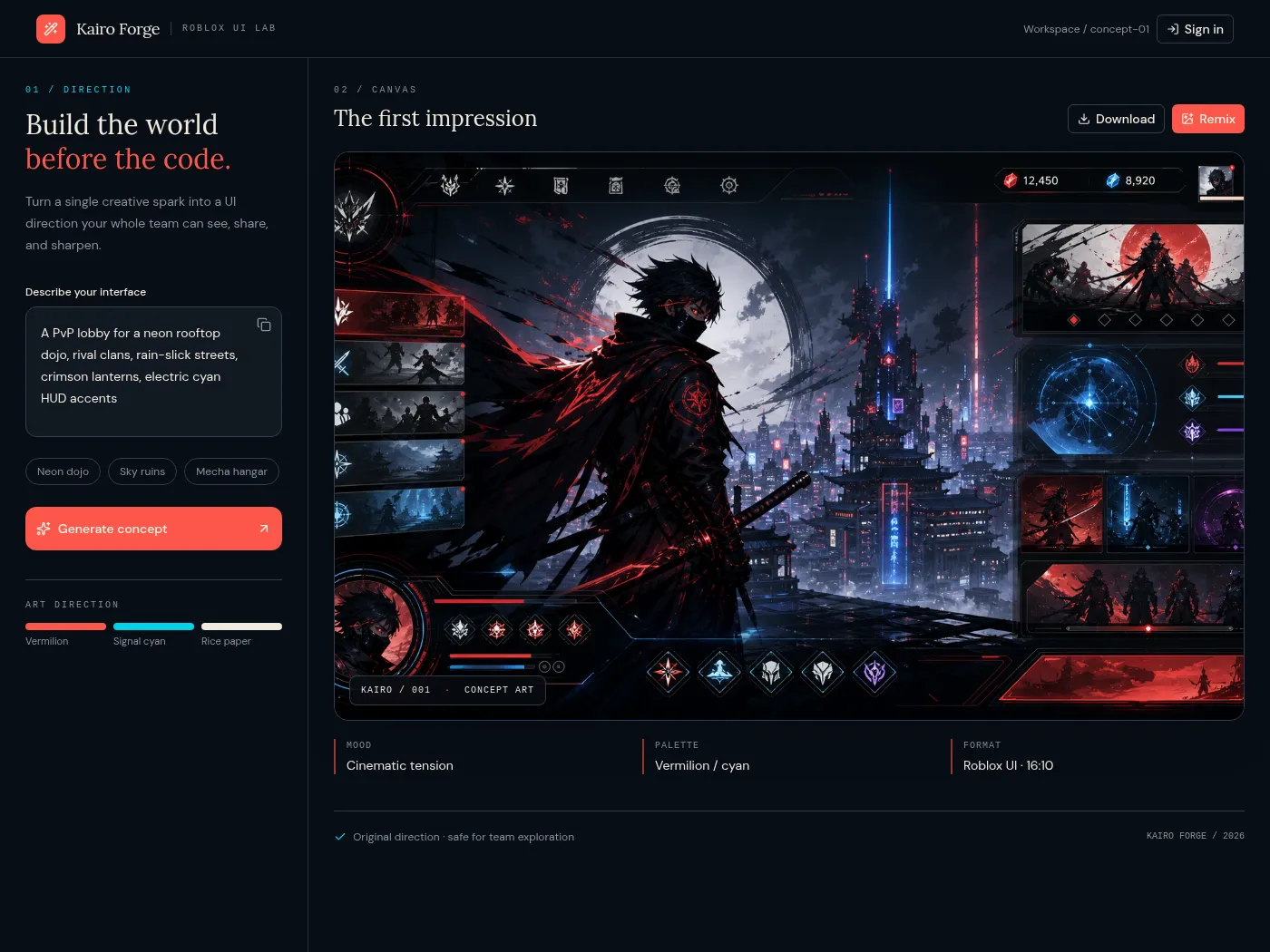 Roblox Anime UI Generator