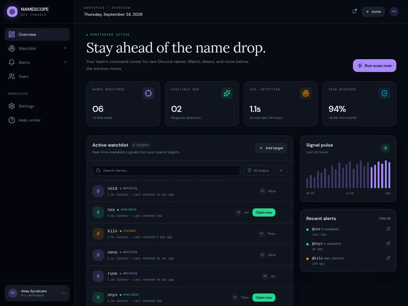 Discord Name Sniper