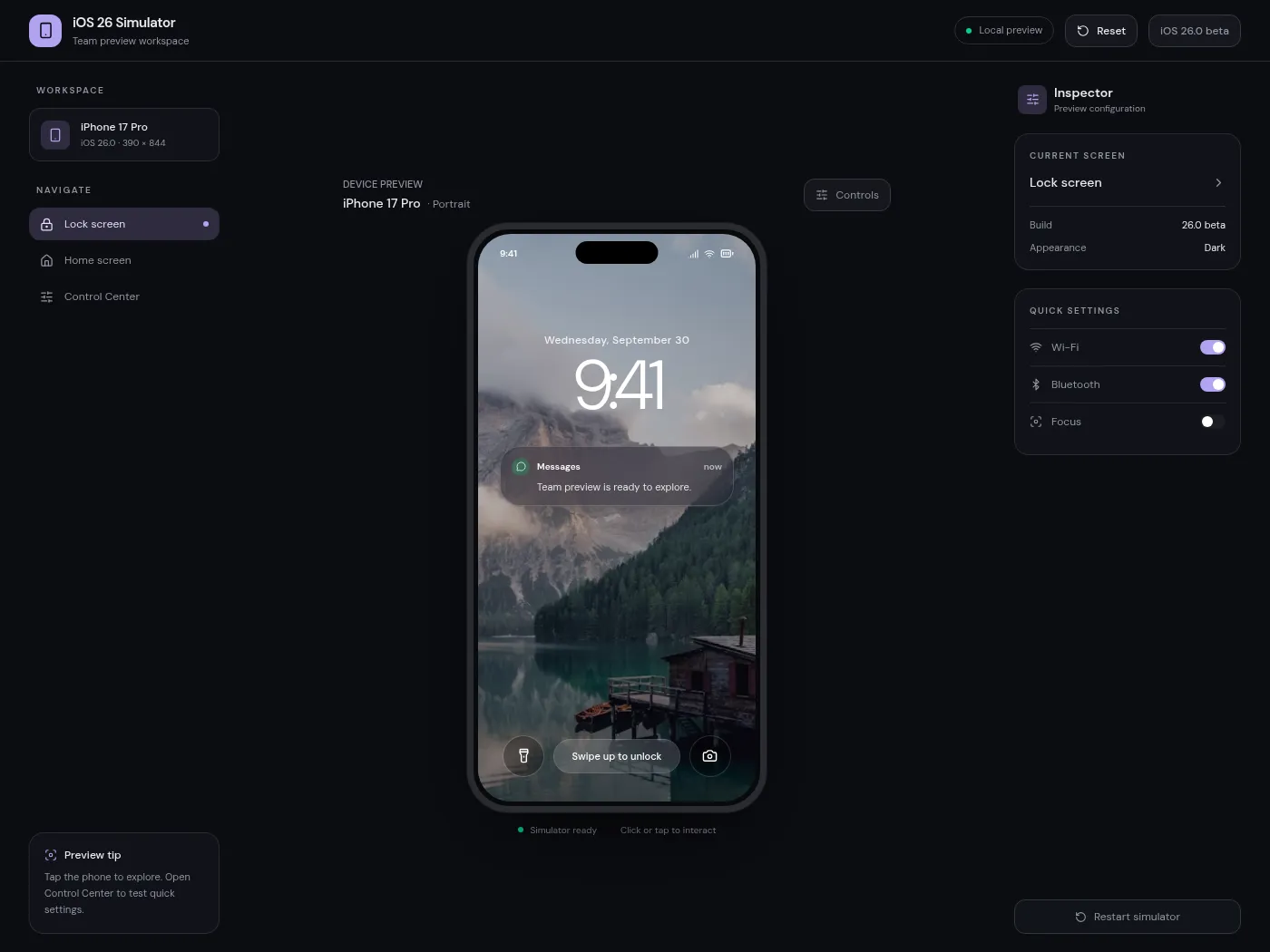 iOS 26 Simulator