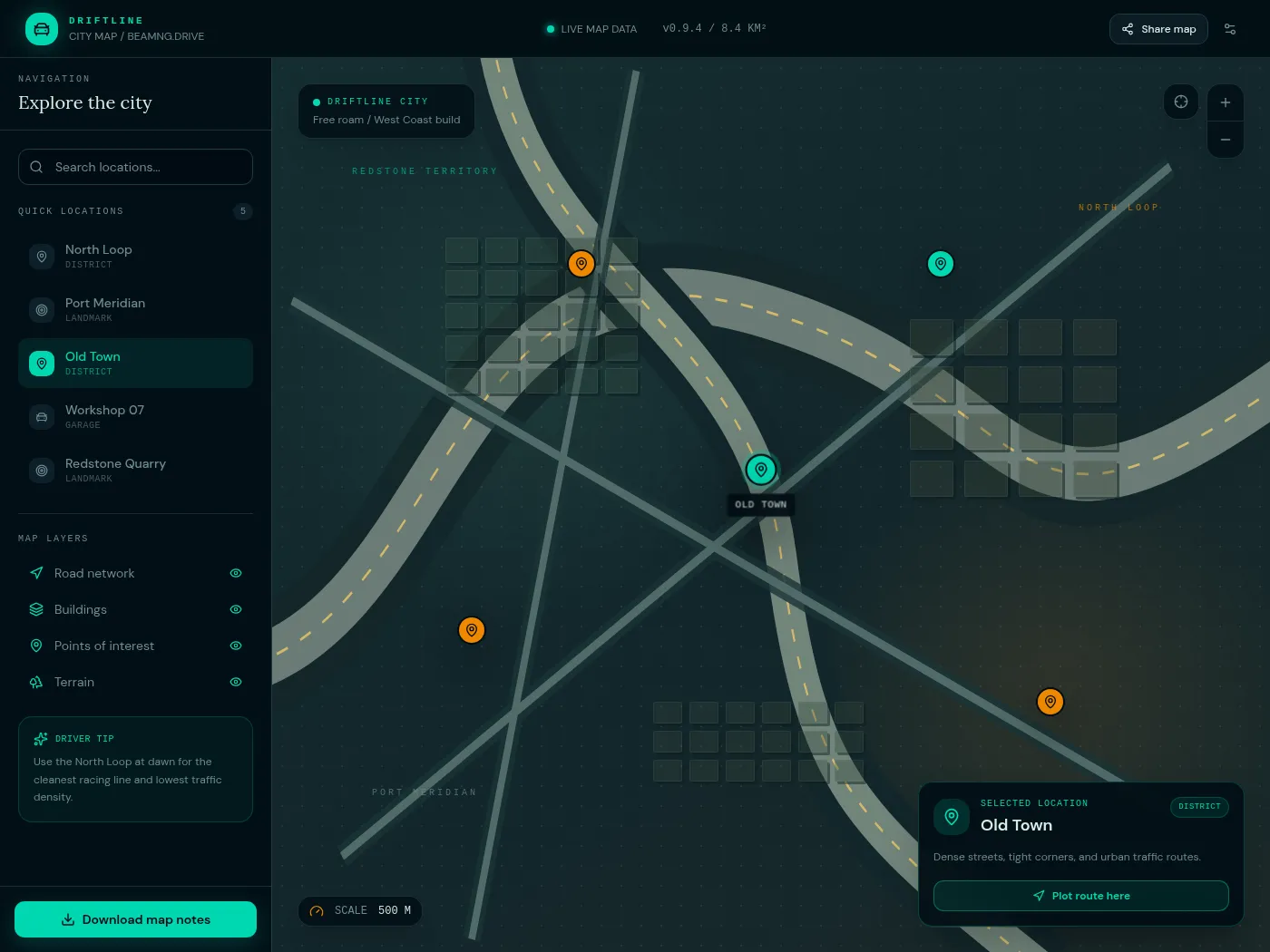 BeamNG City Map Viewer