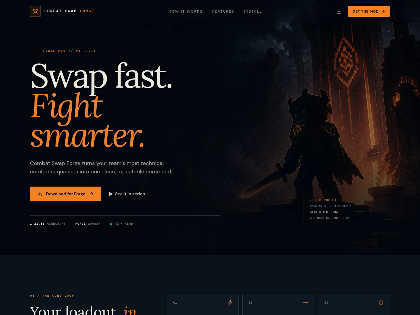 Combat Swap Forge Mod