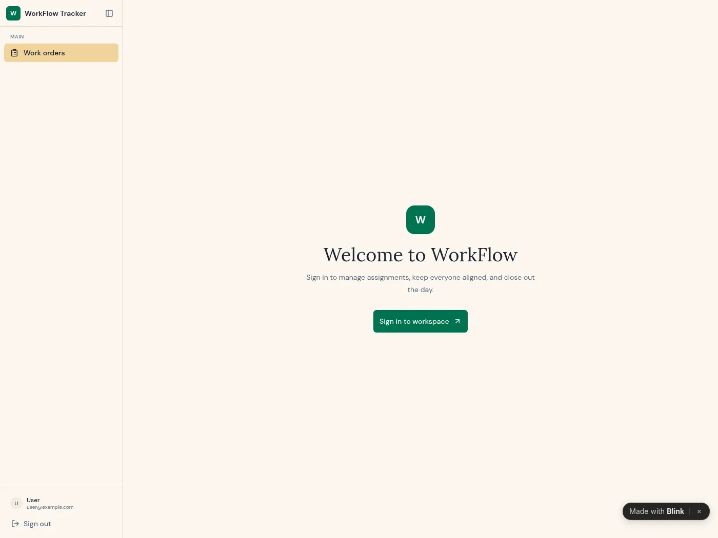 WorkFlow Tracker