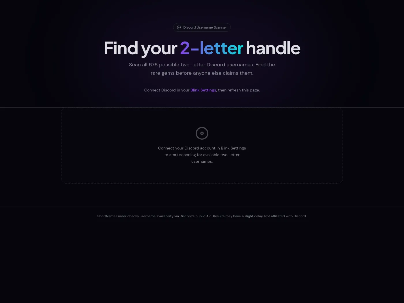 Discord ShortName Finder