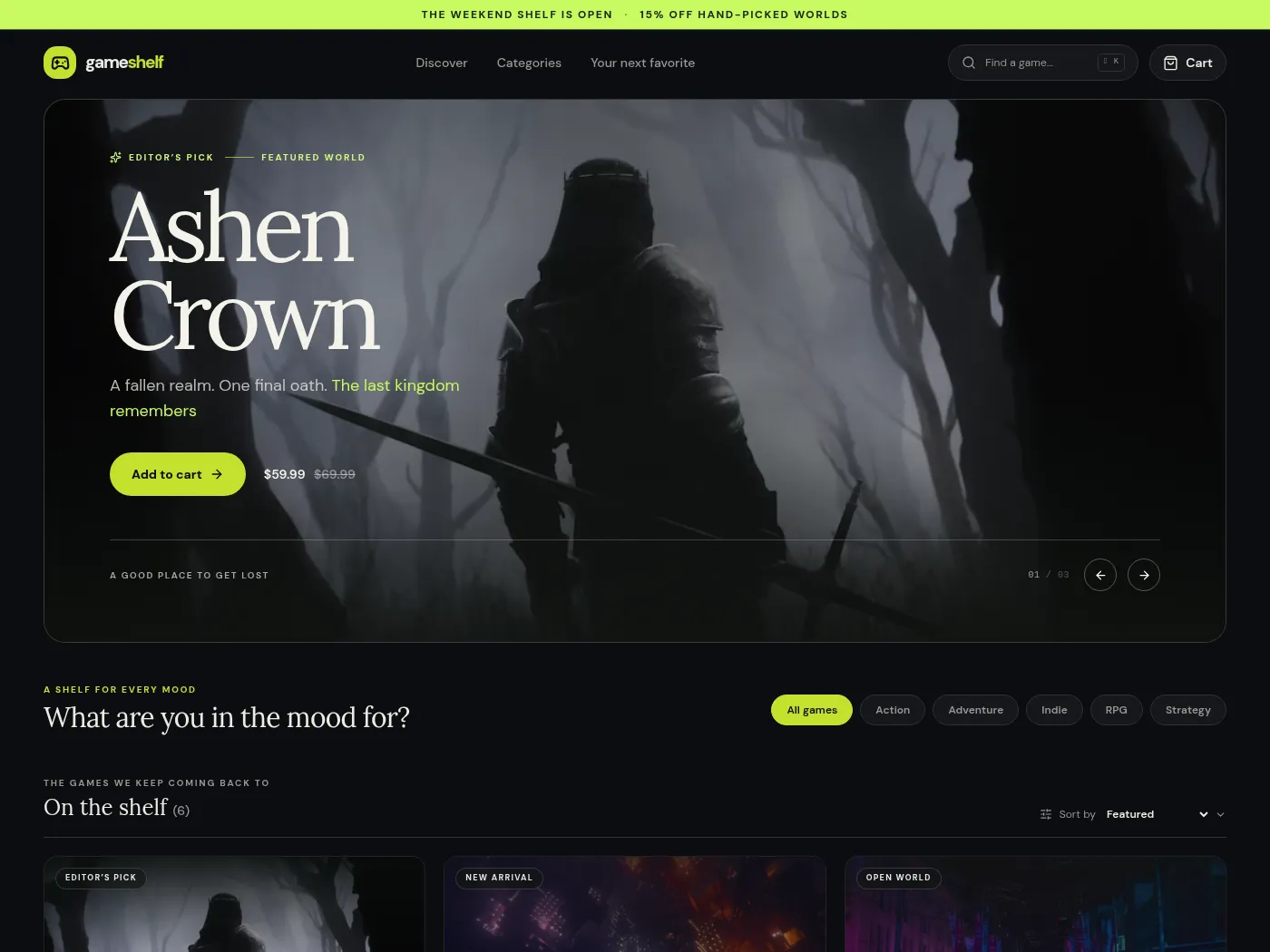 GameShelf Storefront