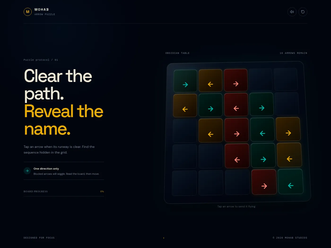 MOHAB Arrow Puzzle Game