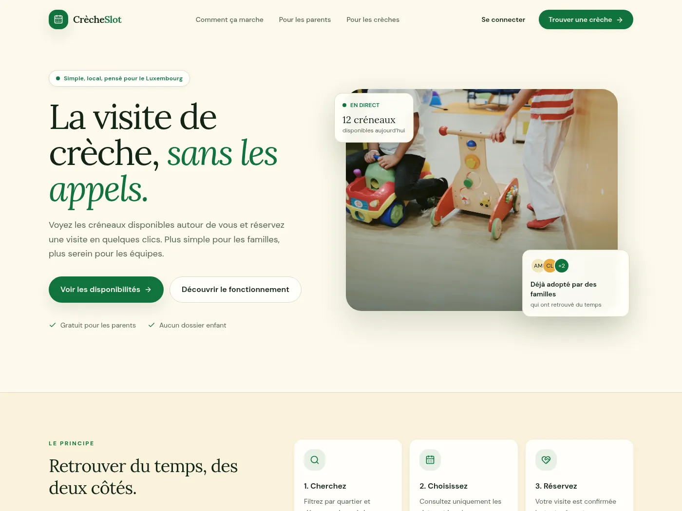 CrècheSlot Finder