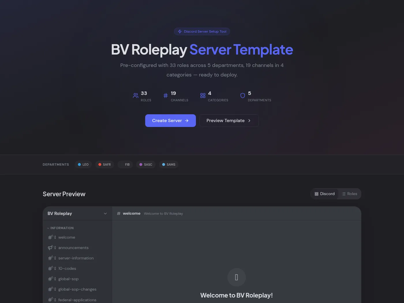 Discord Server Setup Tool