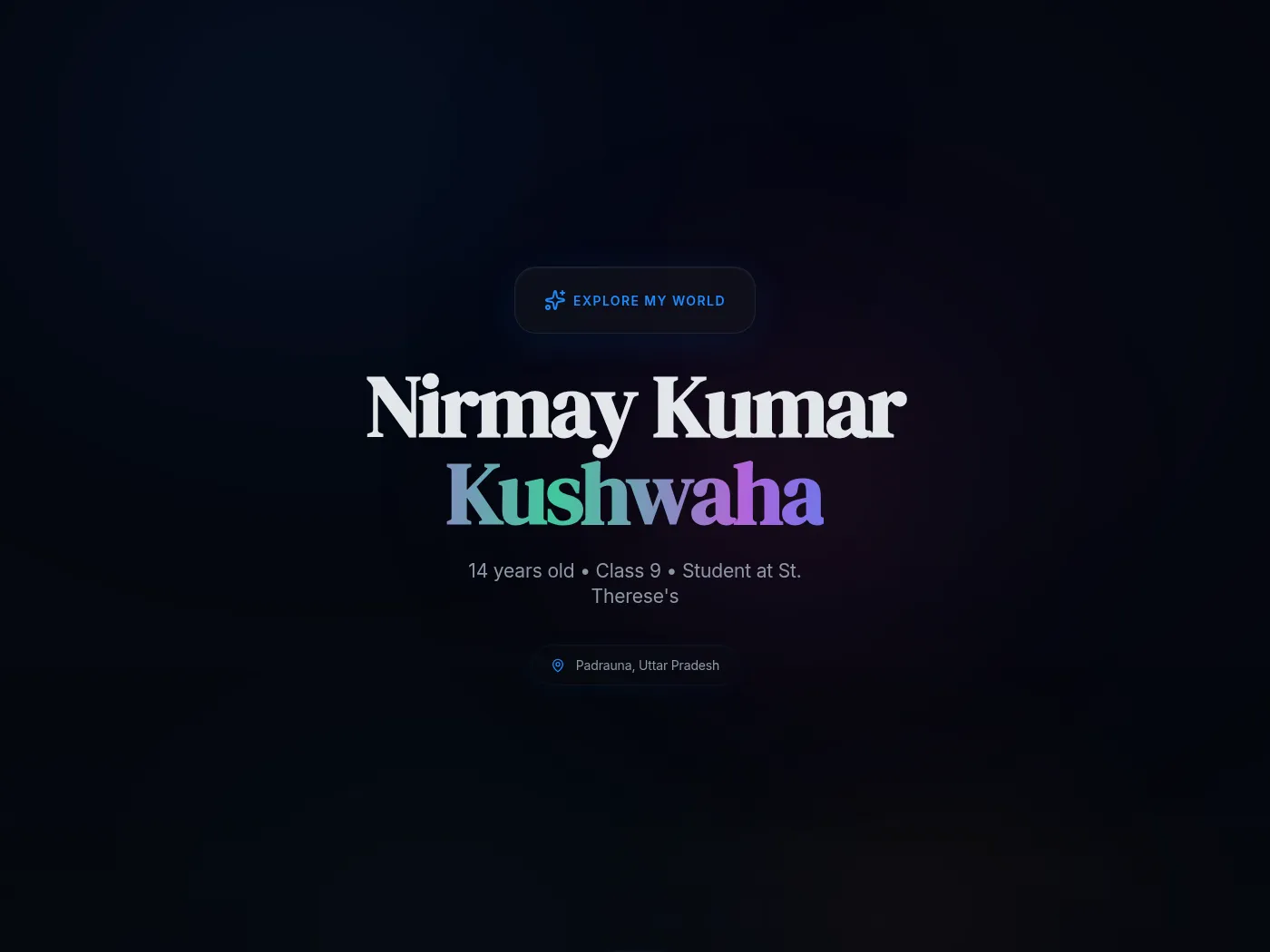 Nirmay's Glass Webspace