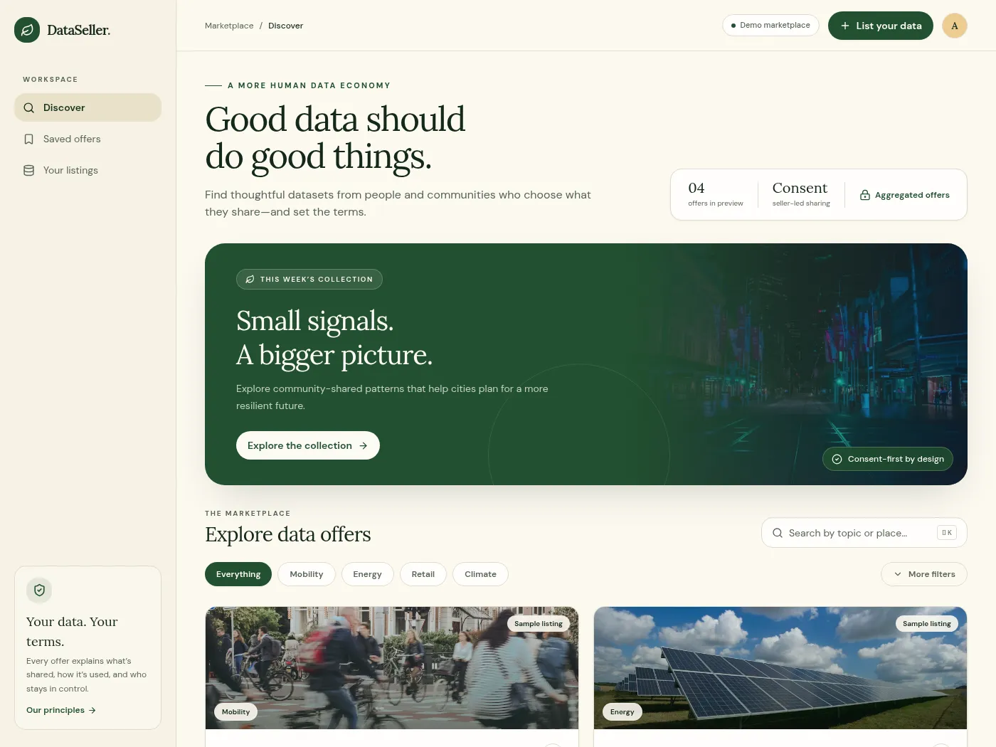 DataSeller Hub