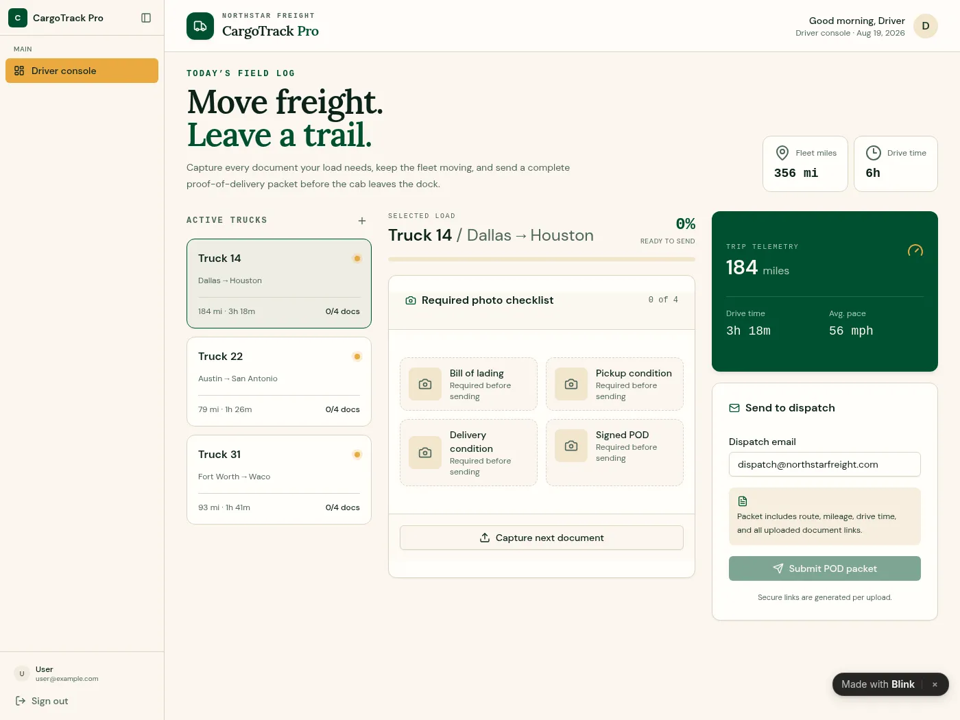 CargoTrack Pro