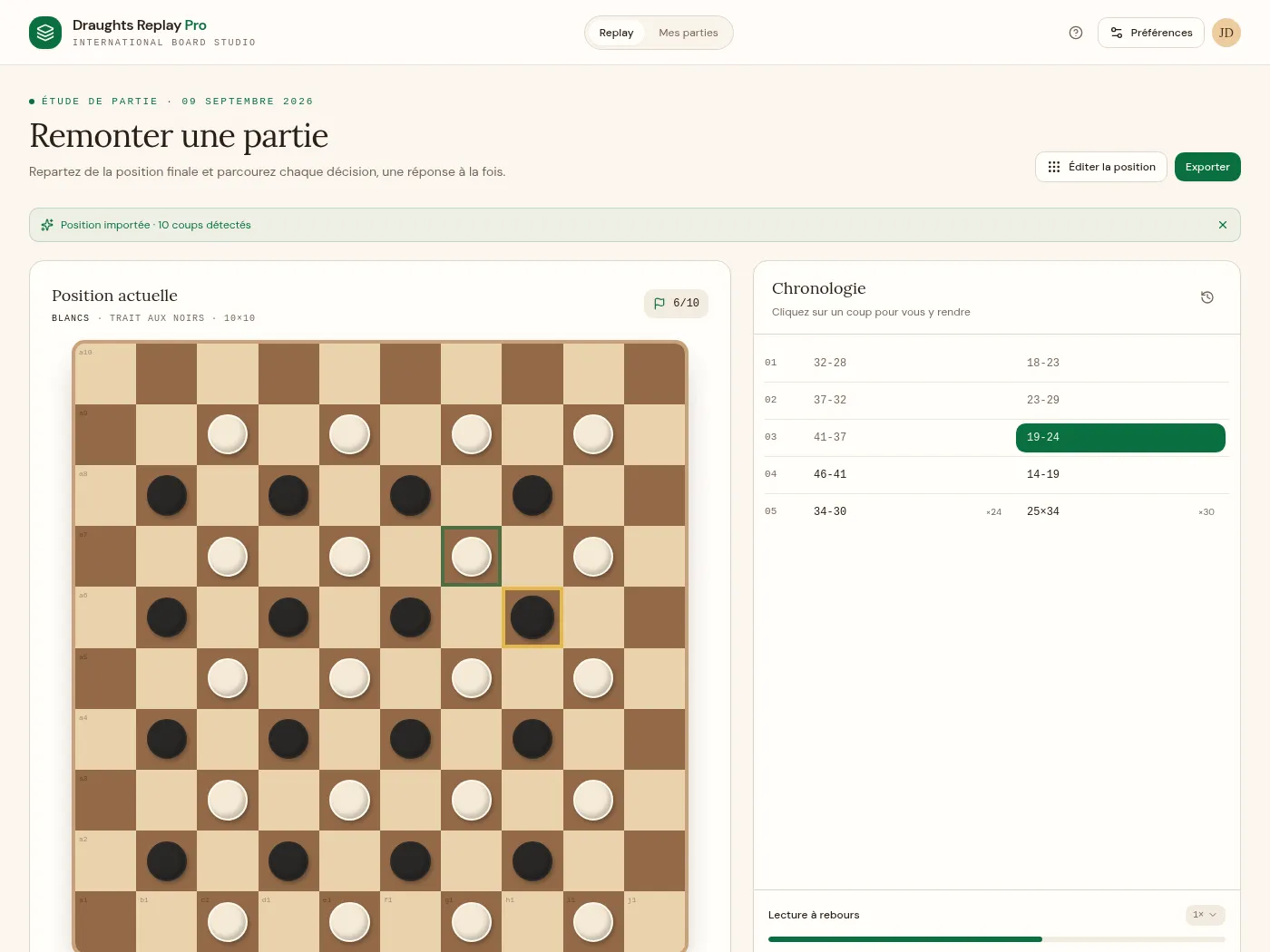 Draughts Replay Pro