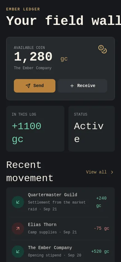 LARP Wallet Mobile