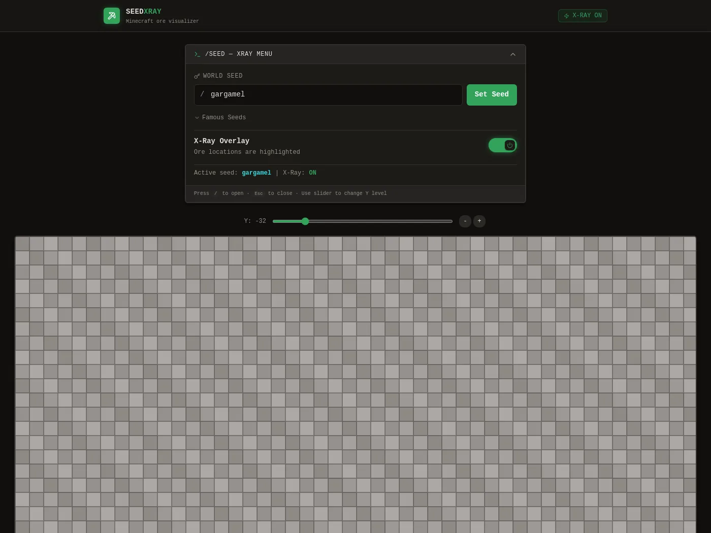 SeedXray Minecraft Mod