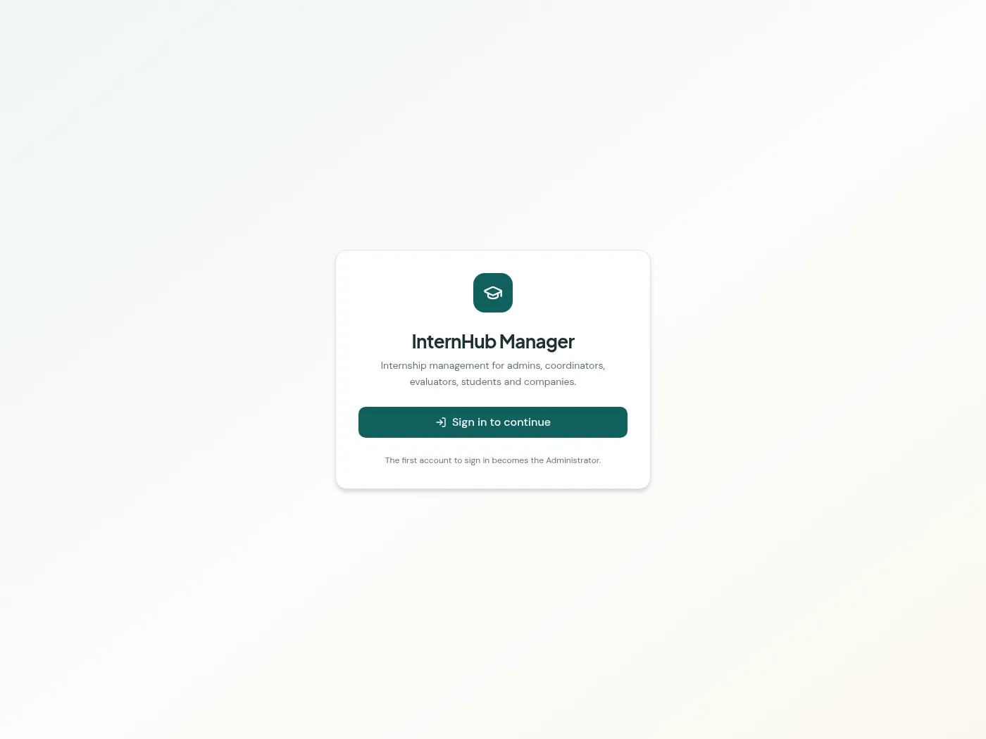 InternHub Manager