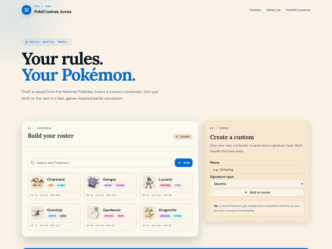 PokéCustom Arena