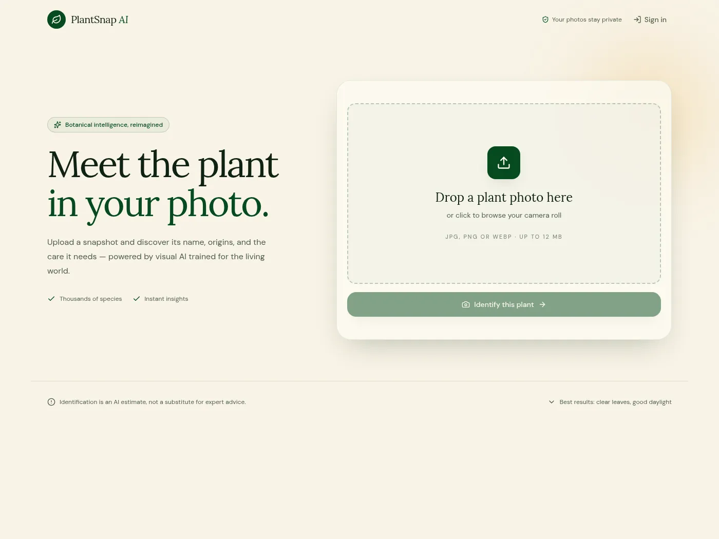 PlantSnap AI