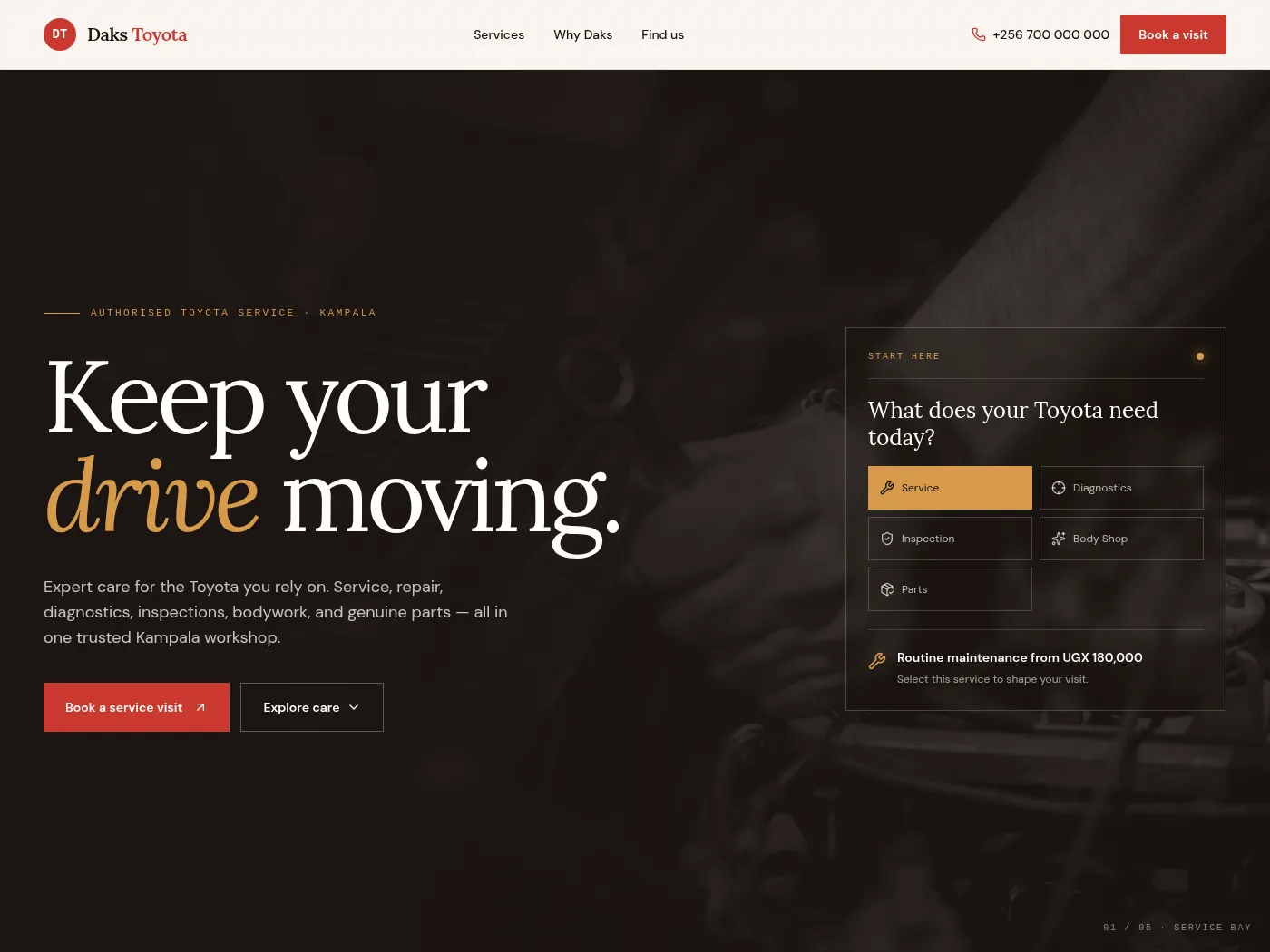 Daks Toyota Interactive Web