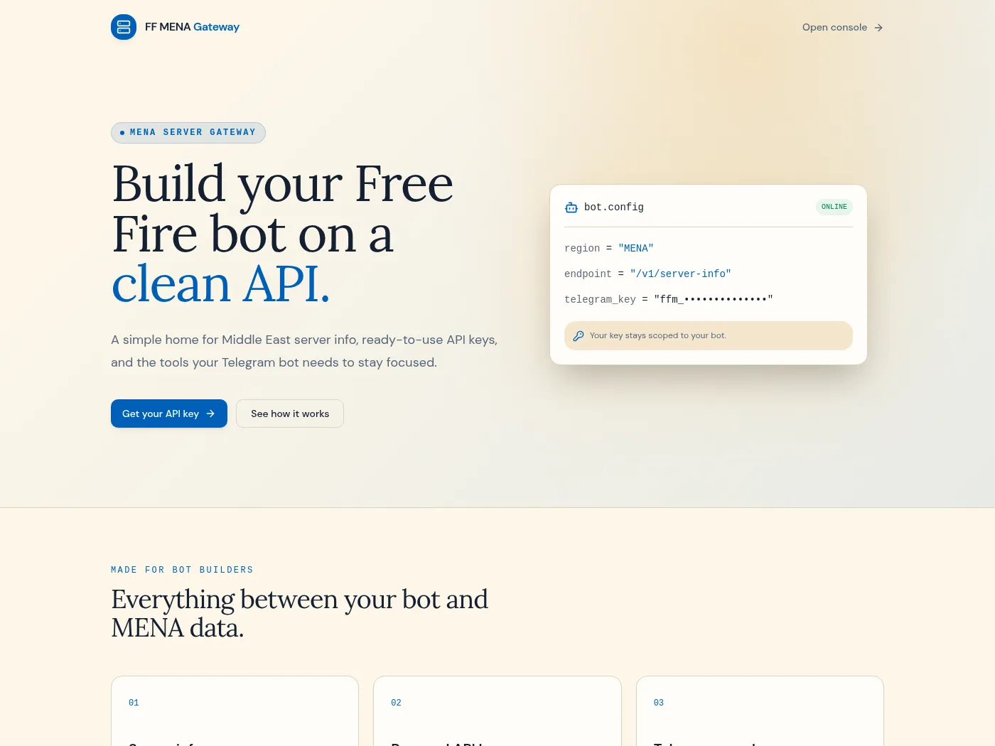 FF MENA Bot Gateway