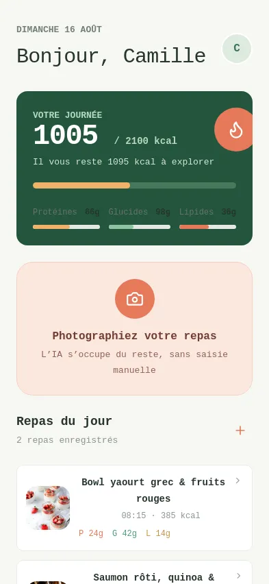 SnapMeal AI Tracker