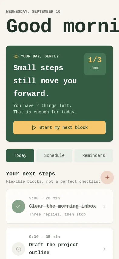 MindFlow Organizer