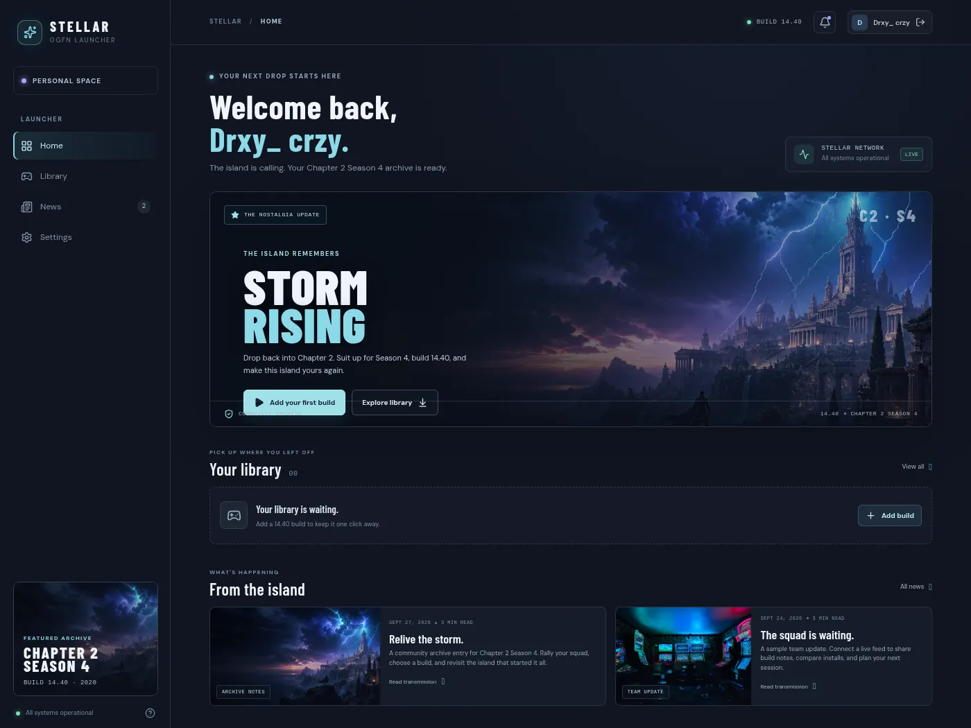 OGFN Stellar Launcher