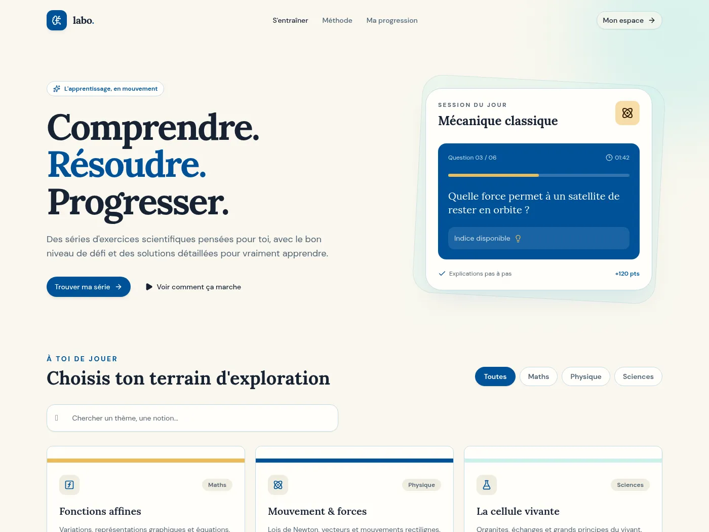 Exercices Scientifiques Pro