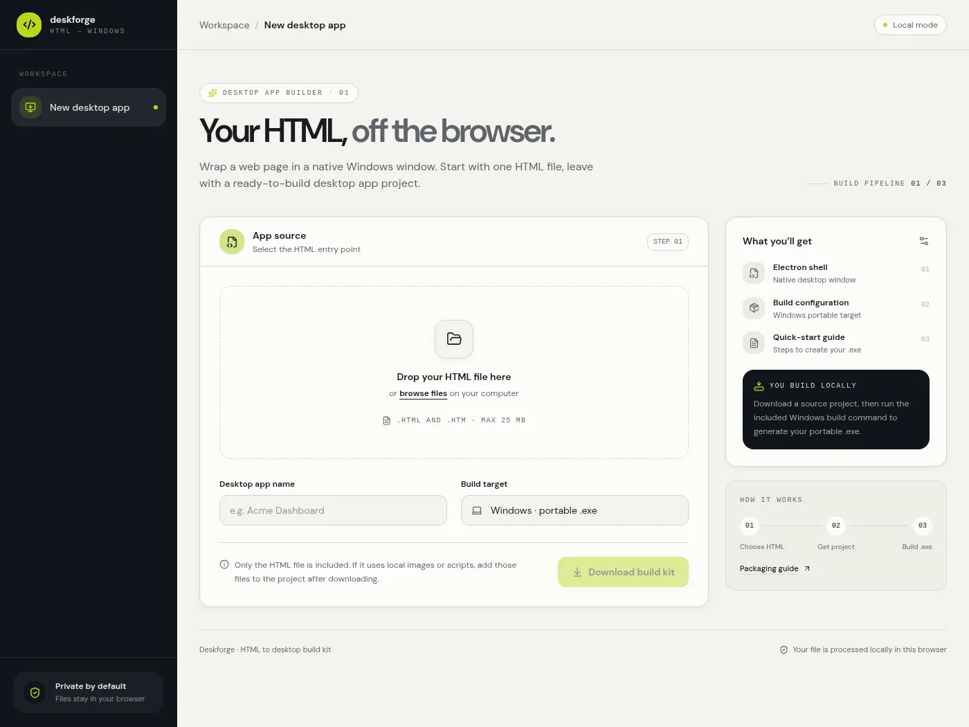 HTML to EXE Converter