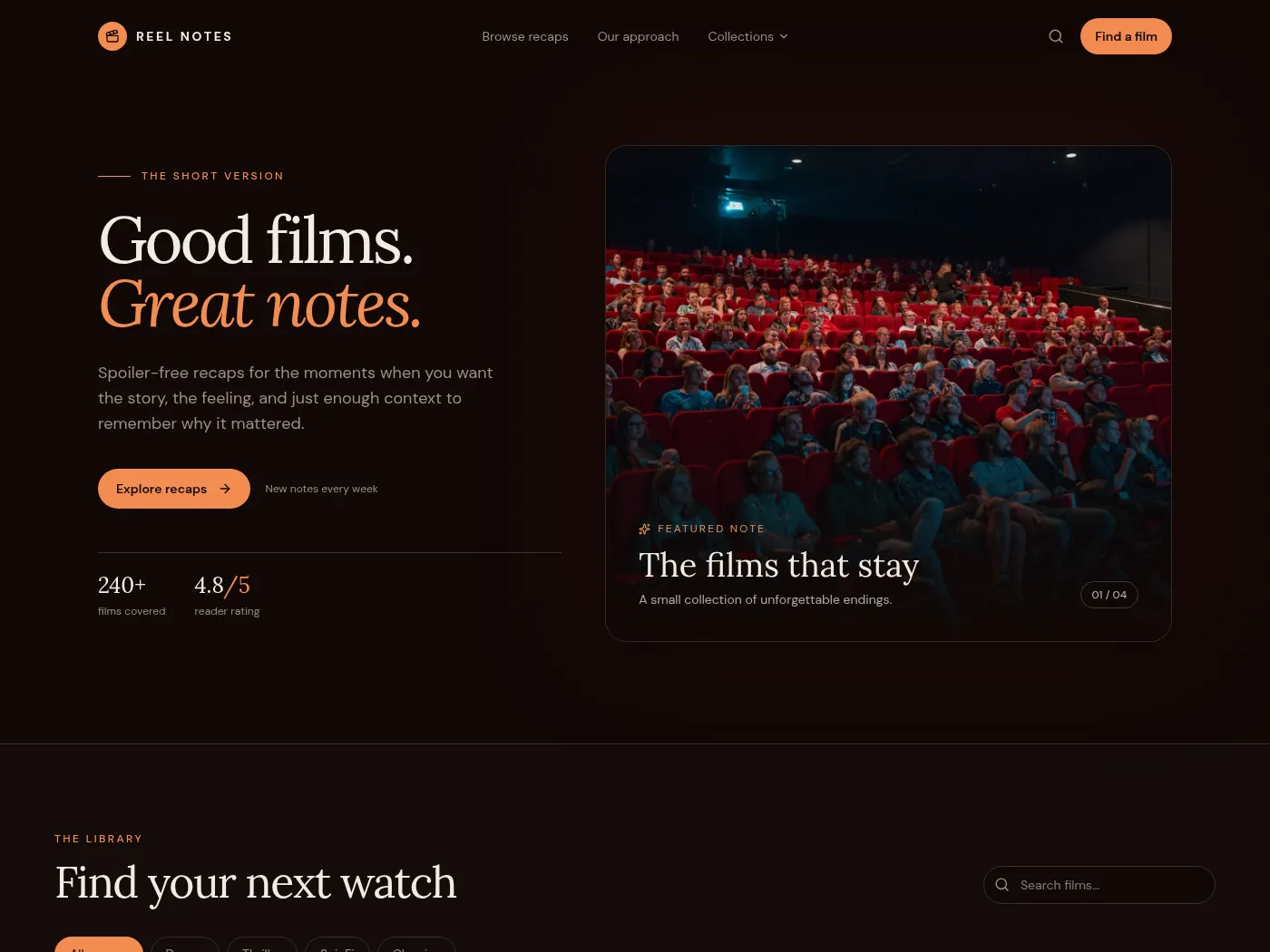 Movie Recap Hub