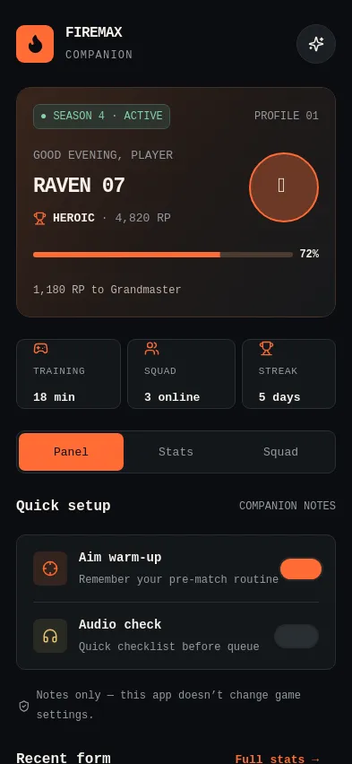 FireMax Companion