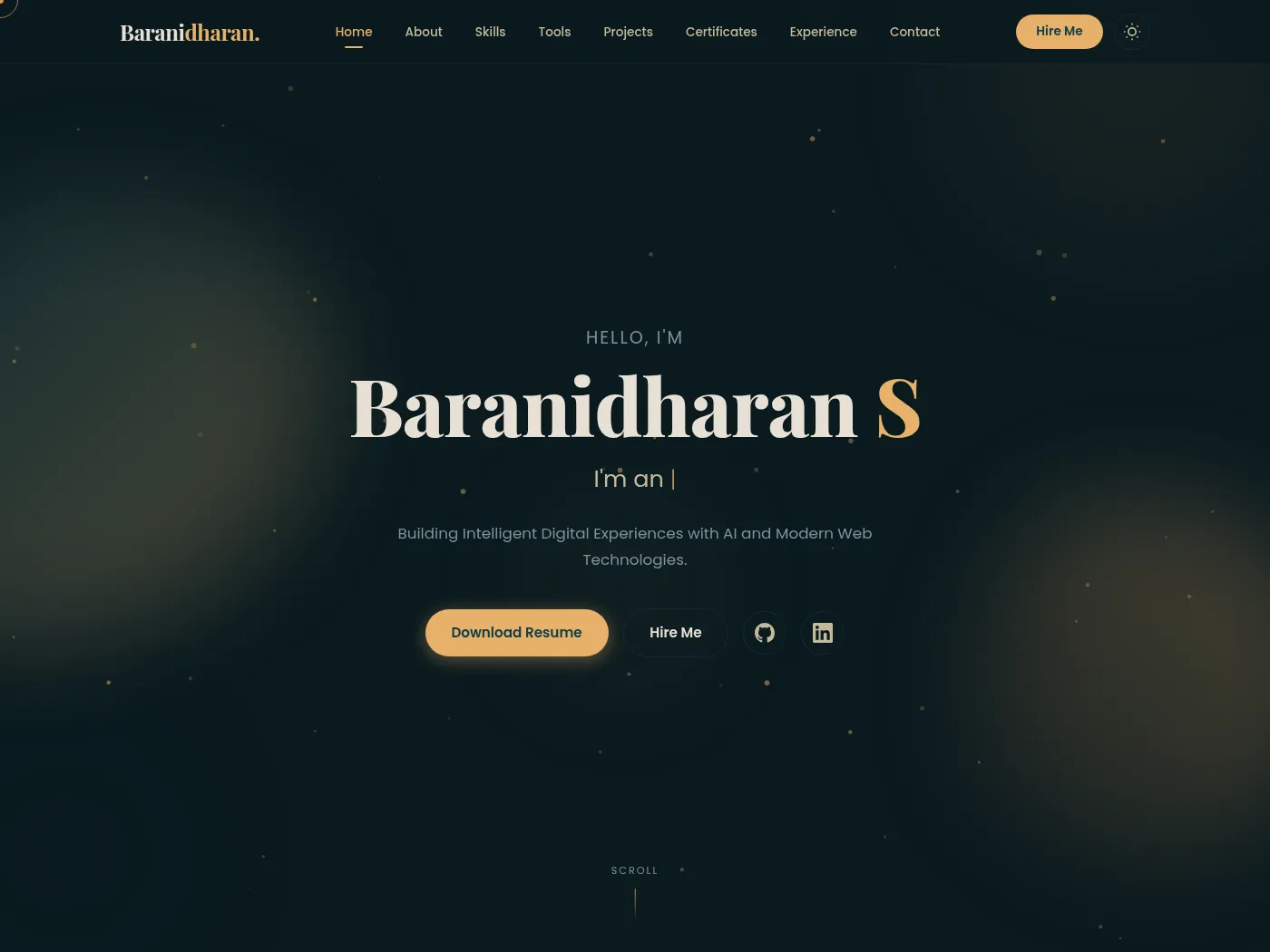 Barani's AI OS Portfolio