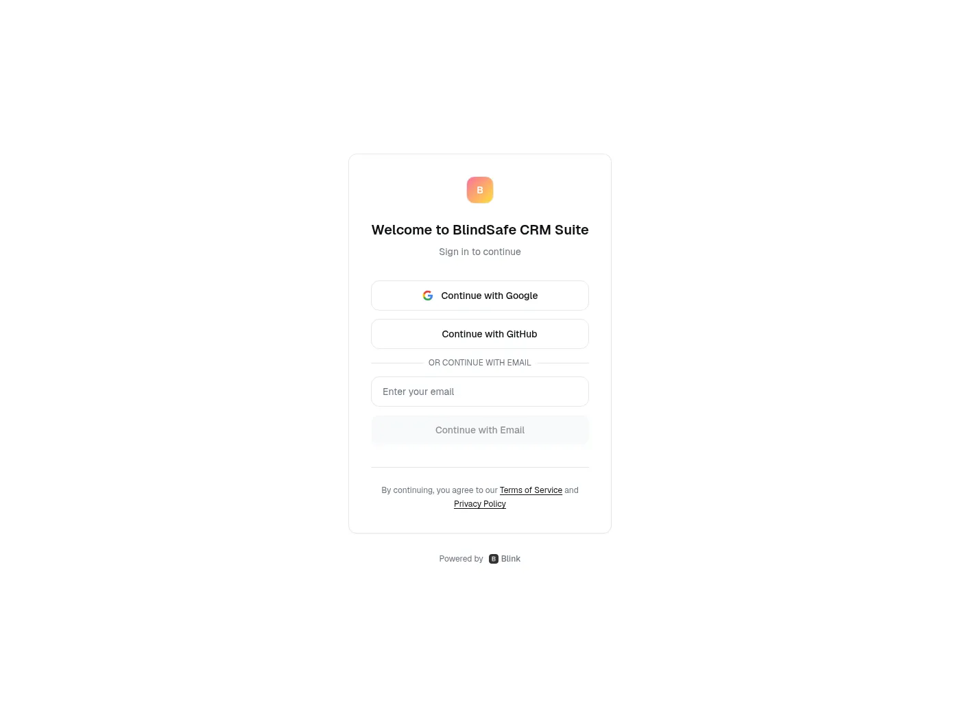 BlindSafe CRM Suite