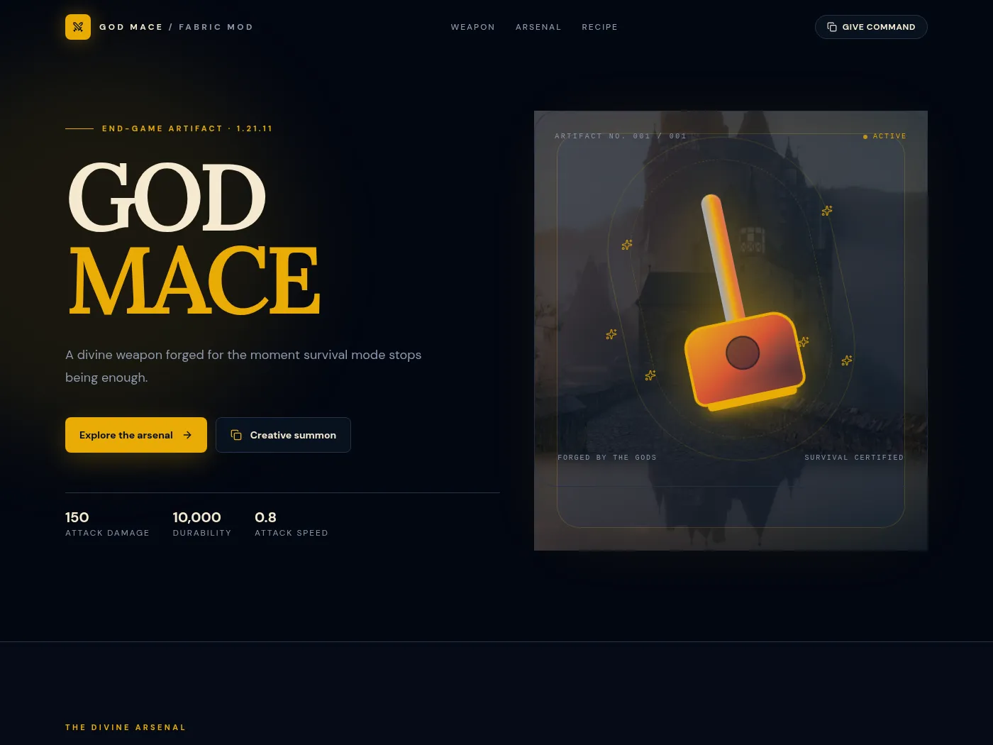 GOD MACE Fabric Mod
