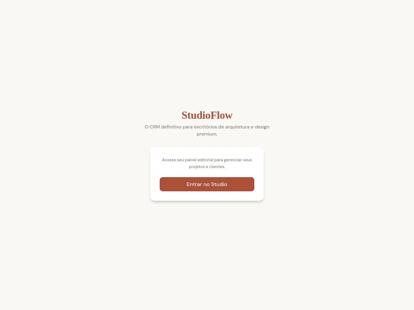 StudioFlow CRM