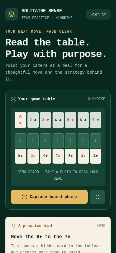 Solitaire Vision AI