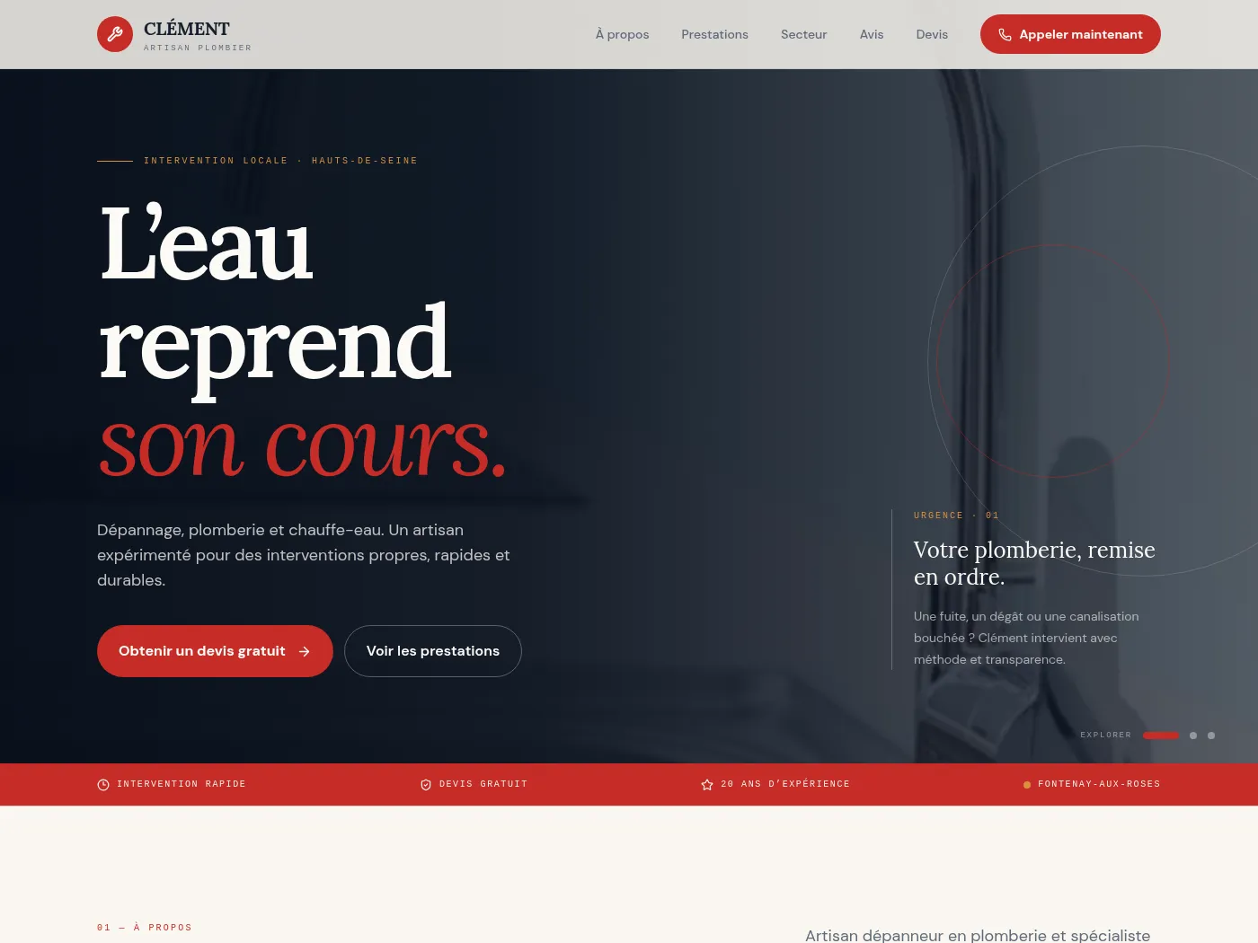 Plombier Clément Modern Site