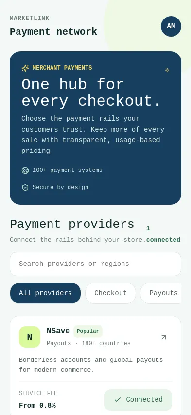 MarketLink Commerce Hub