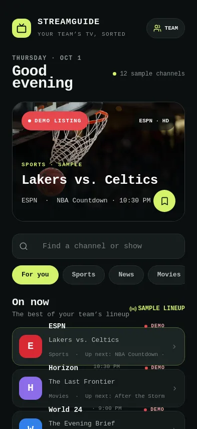StreamGuide AI