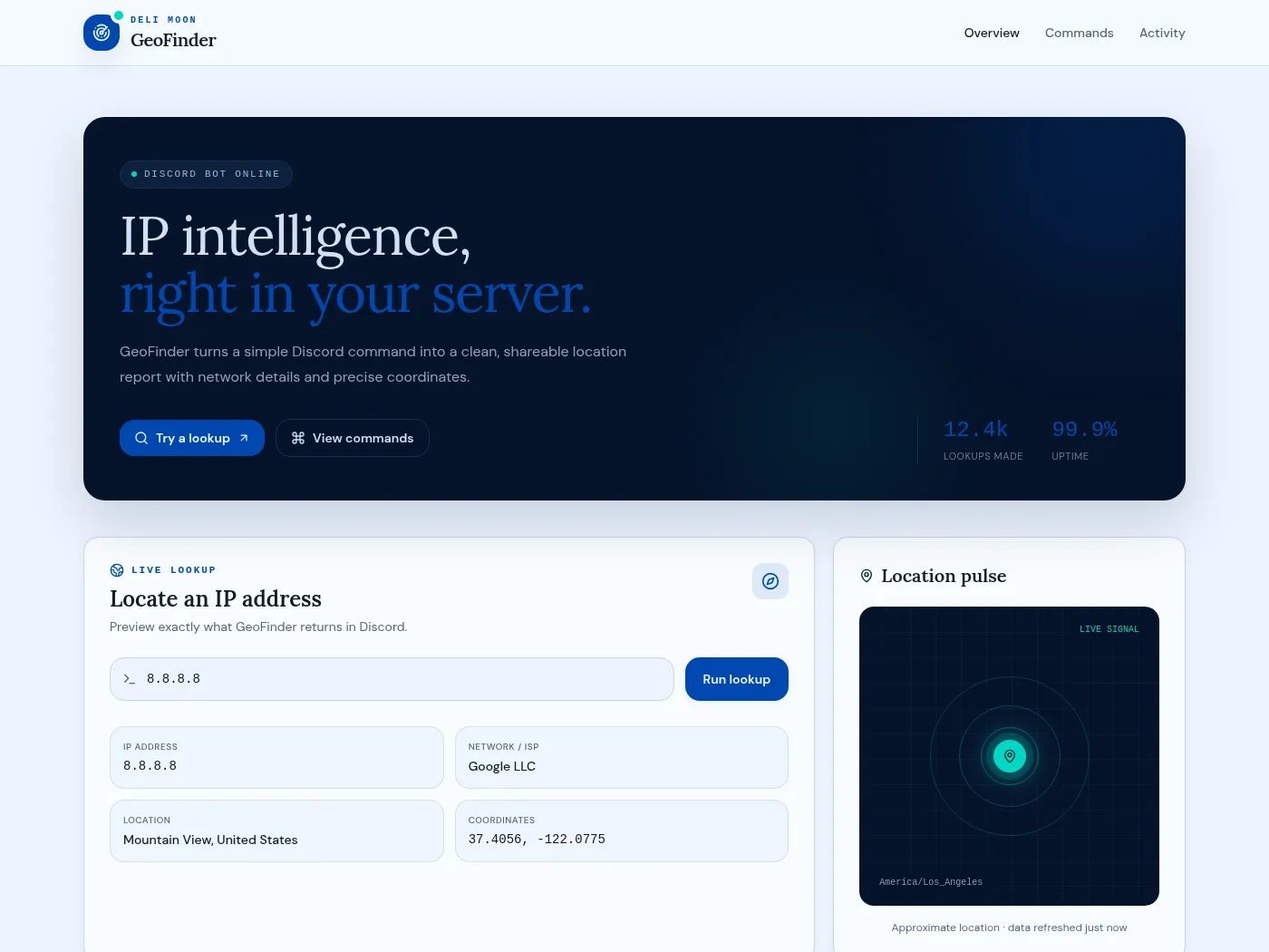 GeoFinder Discord Bot