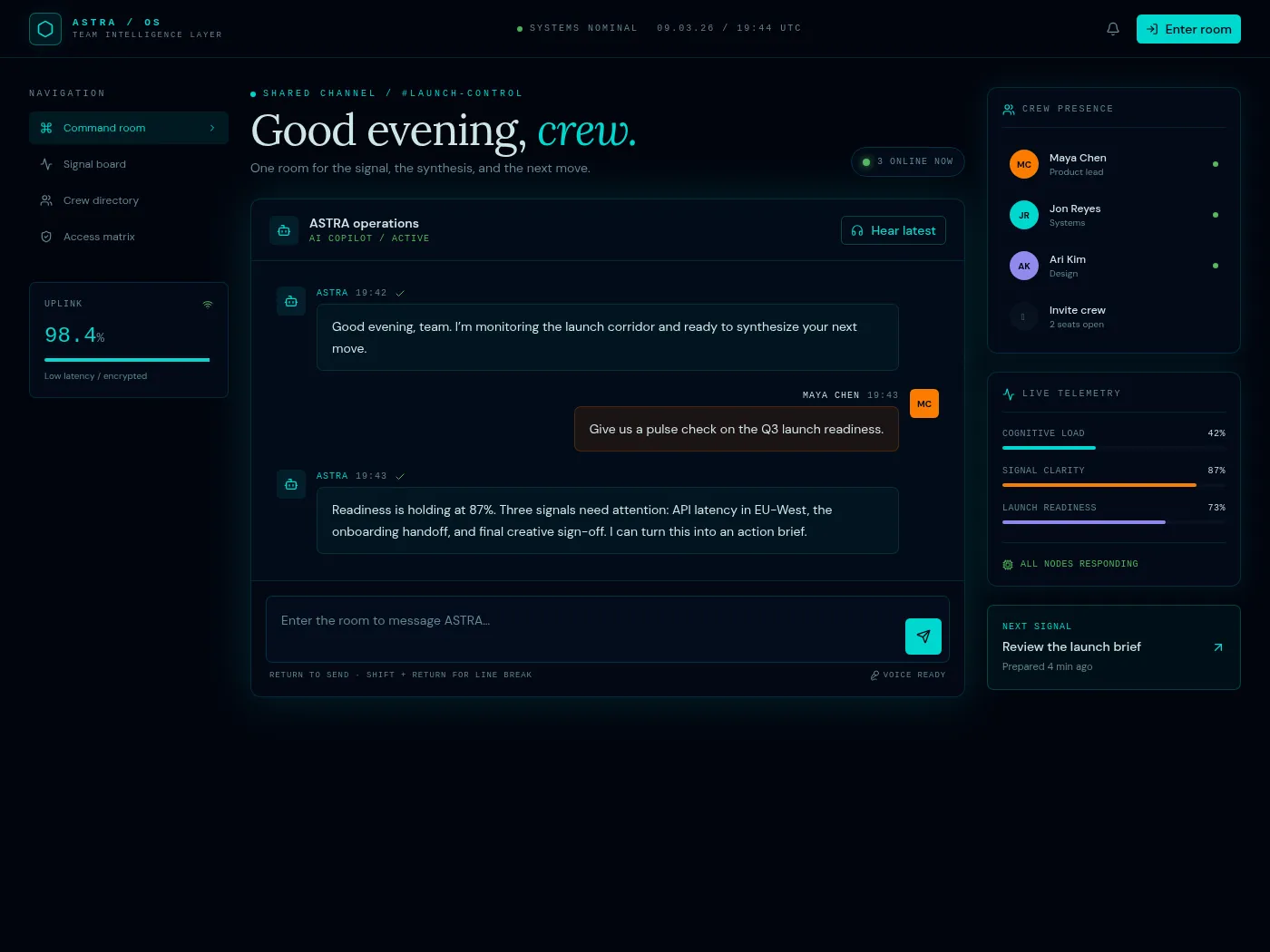 Sci-Fi AI Control Panel