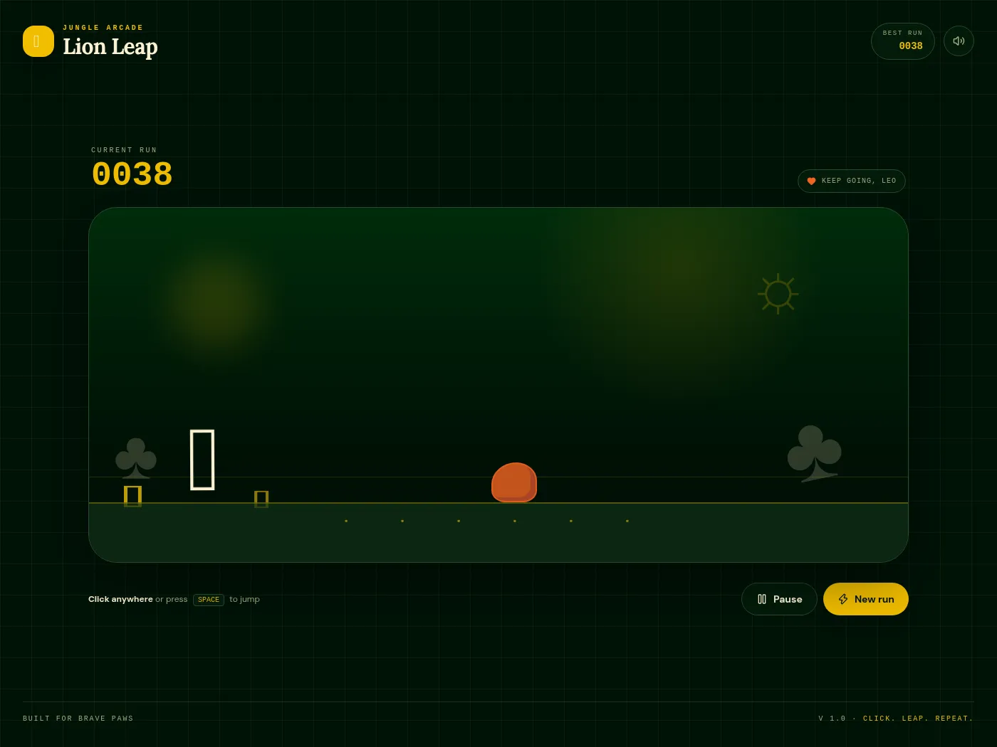 Lion Jump Game