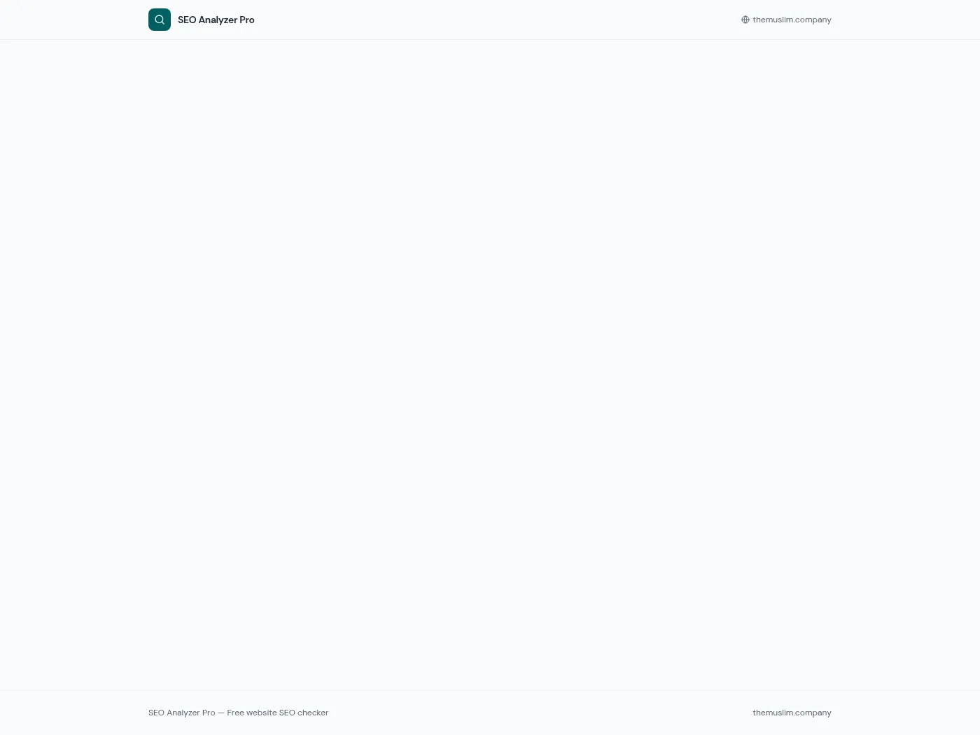 SEO Analyzer Pro