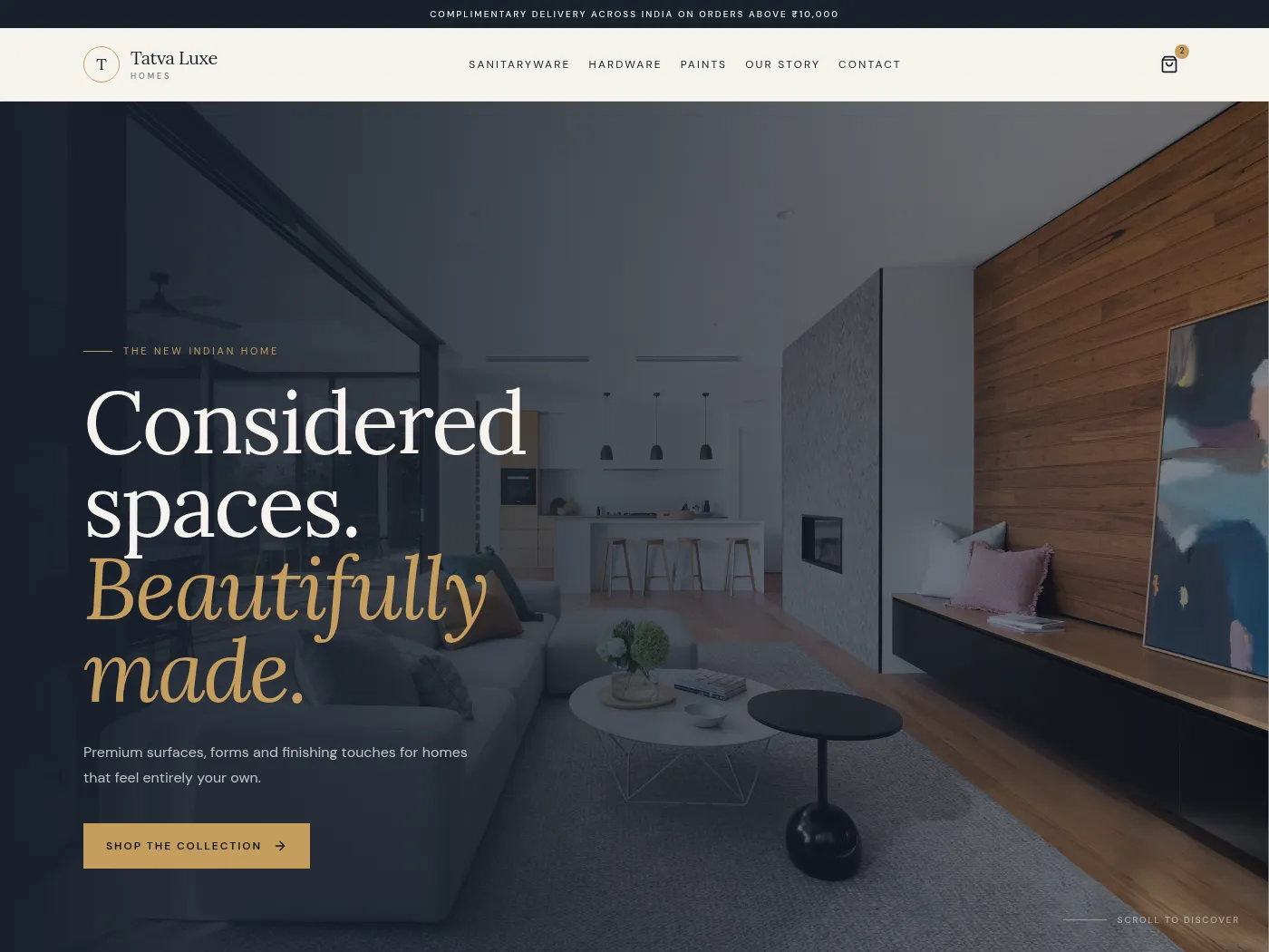 Tatva Luxe E-Commerce Site