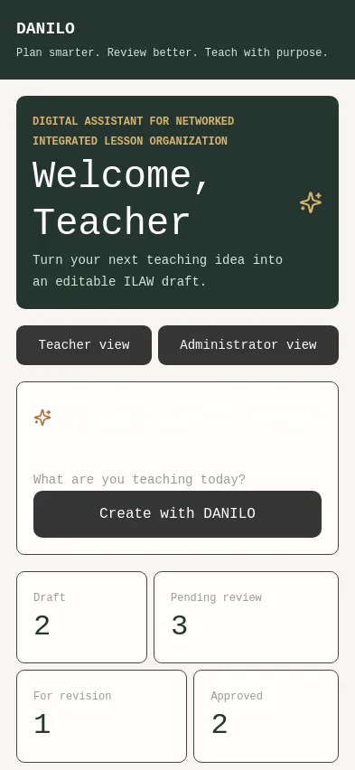 DANILO AI Lesson Planner