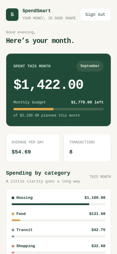 SpendSmart Tracker