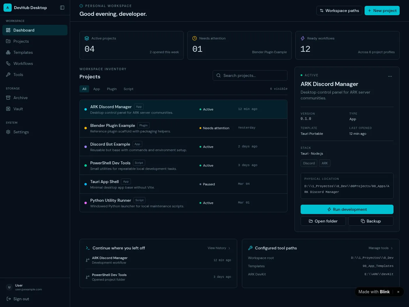 DevHub Desktop