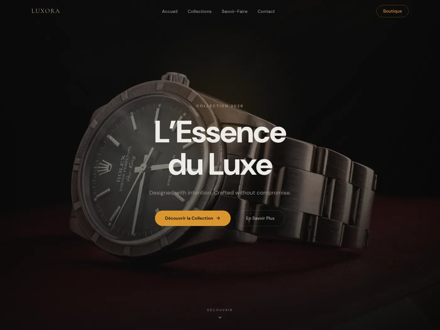 Luxora Brand Website