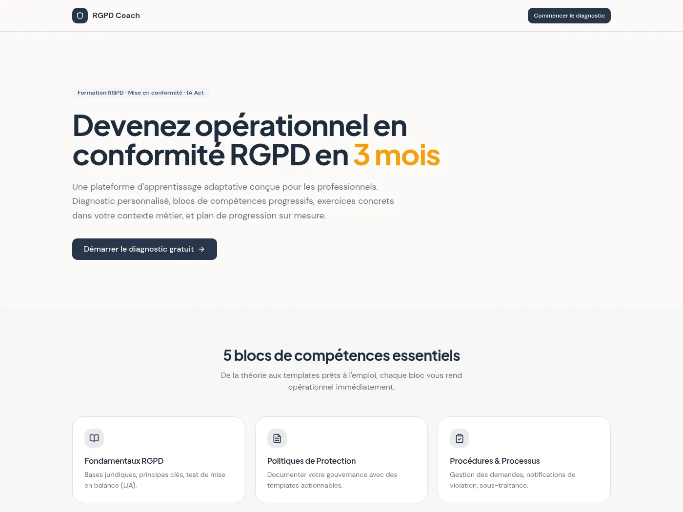RGPD Compliance Coach