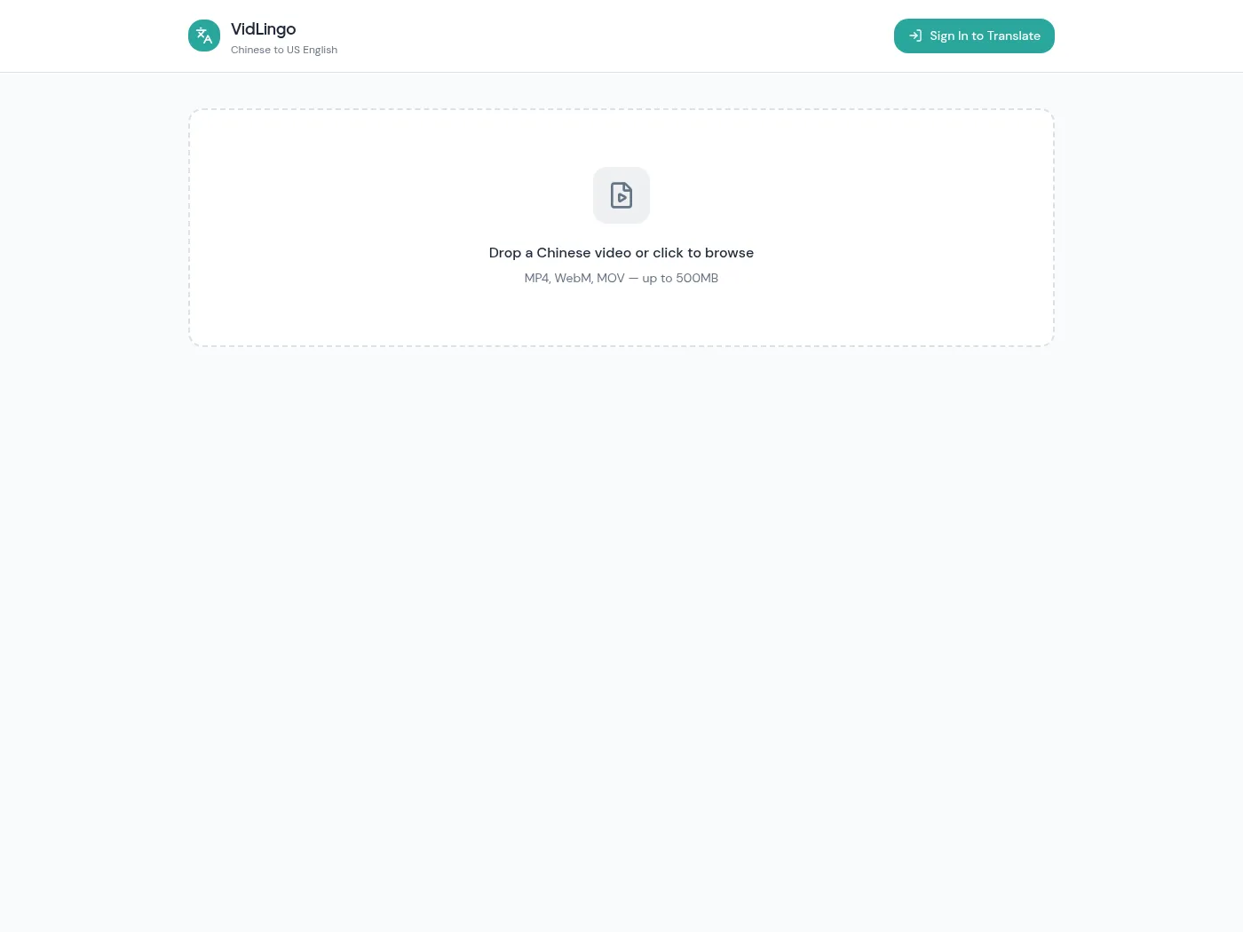 VidLingo Translator